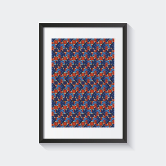 London Underground 'bakerloo' Moquette Print Digital - Etsy UK