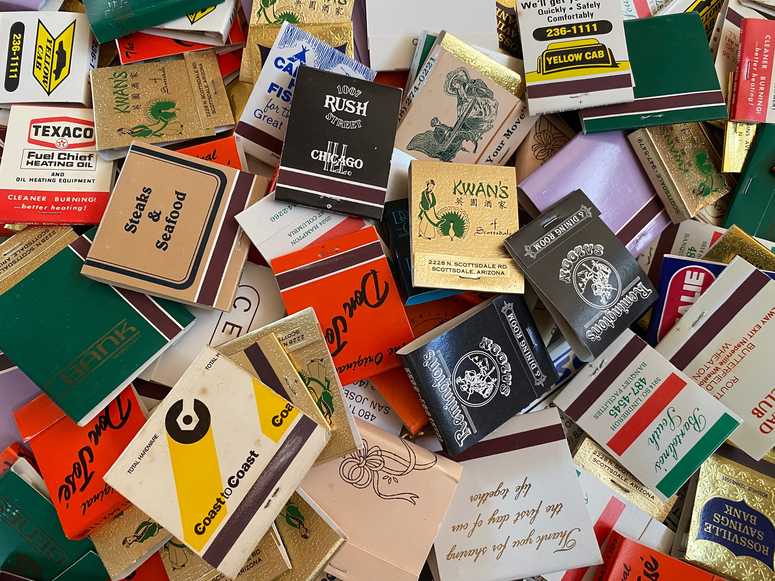 Vintage Matchbooks - Restaurants - Banks - Hotels - Travel Souvenirs ...