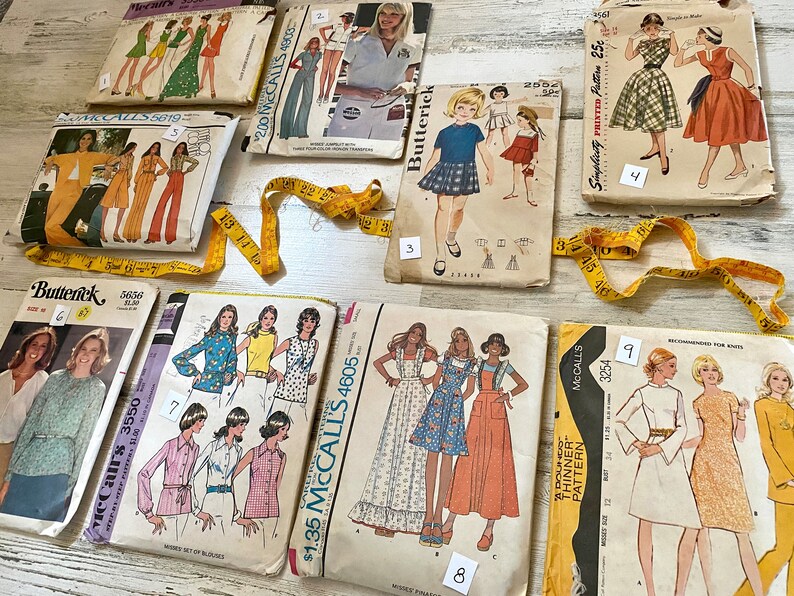 Vintage Sewing Patterns - Mccalls, Butterick, Simplicity - Jumpsuit ...