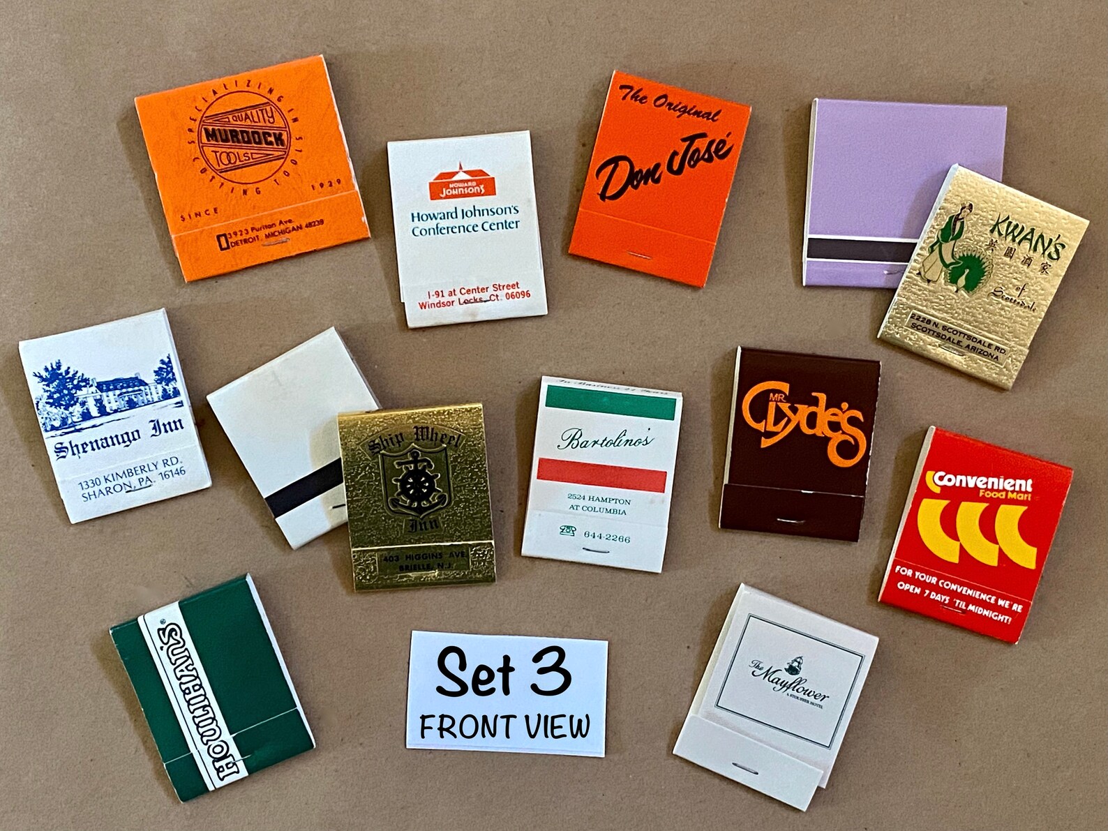 Vintage Matchbooks - Restaurants - Banks - Hotels - Travel Souvenirs ...