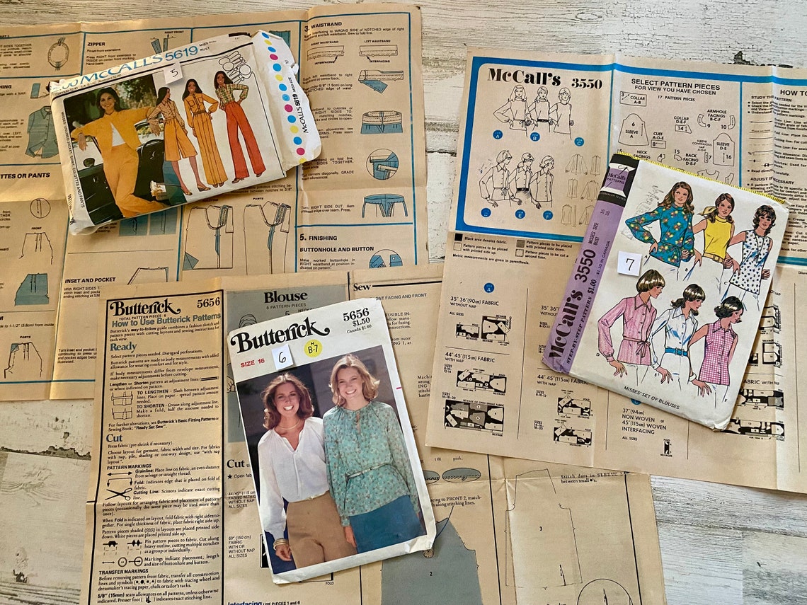 Vintage Sewing Patterns Mccalls, Butterick, Simplicity Jumpsuit ...