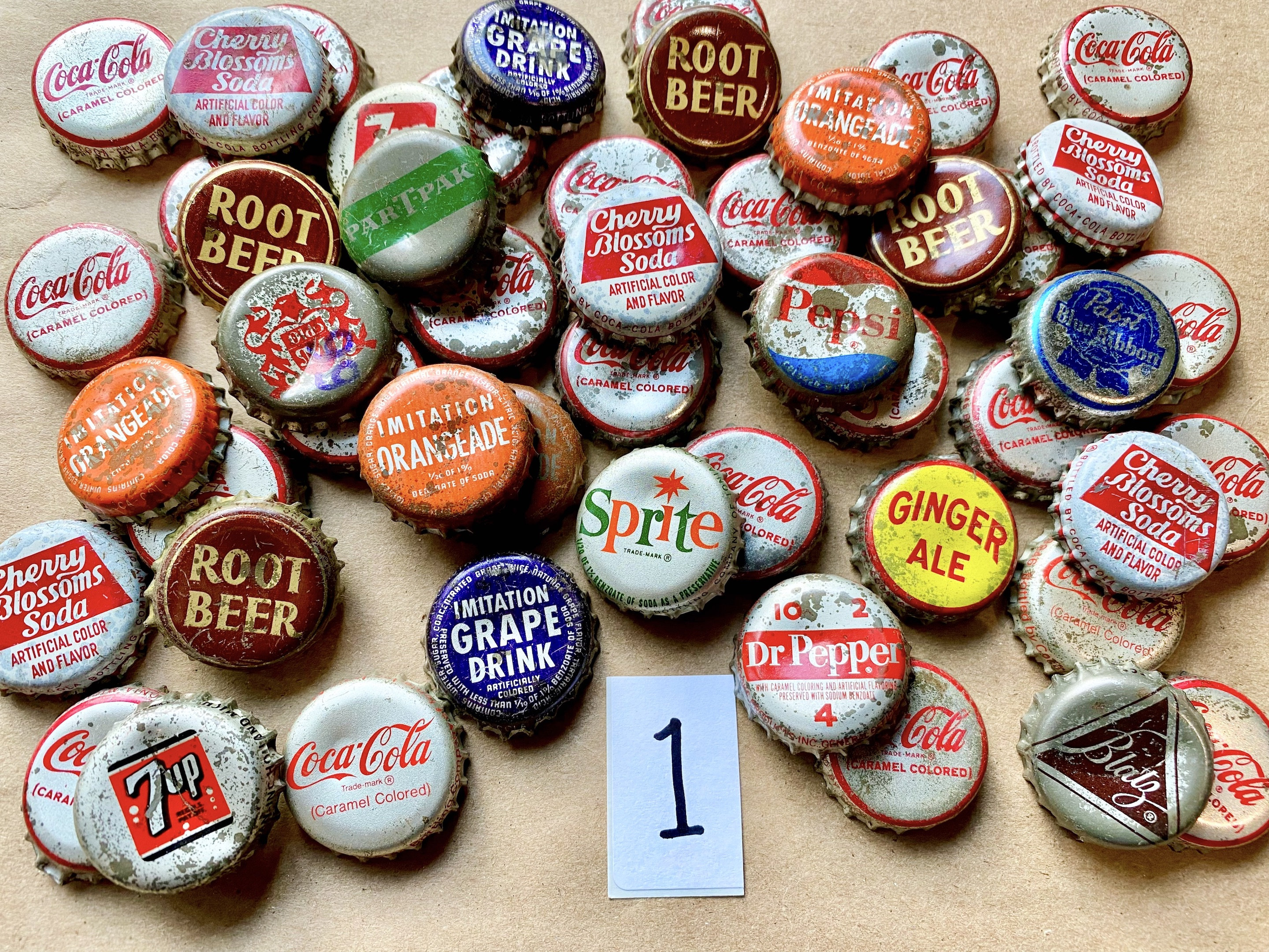 Bottle Caps Vintage Soda Pop Old Bottle Caps Cork Lined Bottle Caps ...