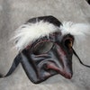 White Rabbit Bunny Mask Leather Ears Costume Cospaly Larp Renaissance ...