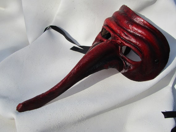 Capitano Scaramouche Mask Black Dark Leather Costume Larp - Etsy