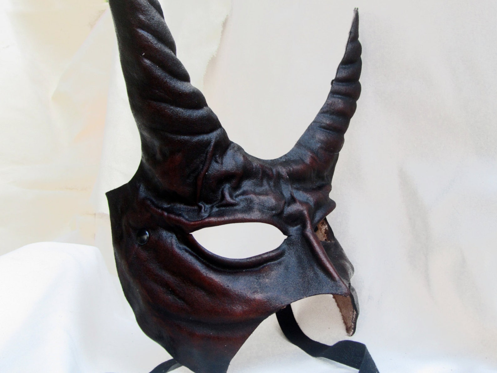 Masque de démon costume de corne en cuir diable cospaly GN - Etsy France