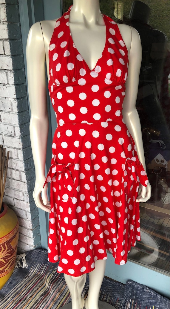 red and white polka - Gem