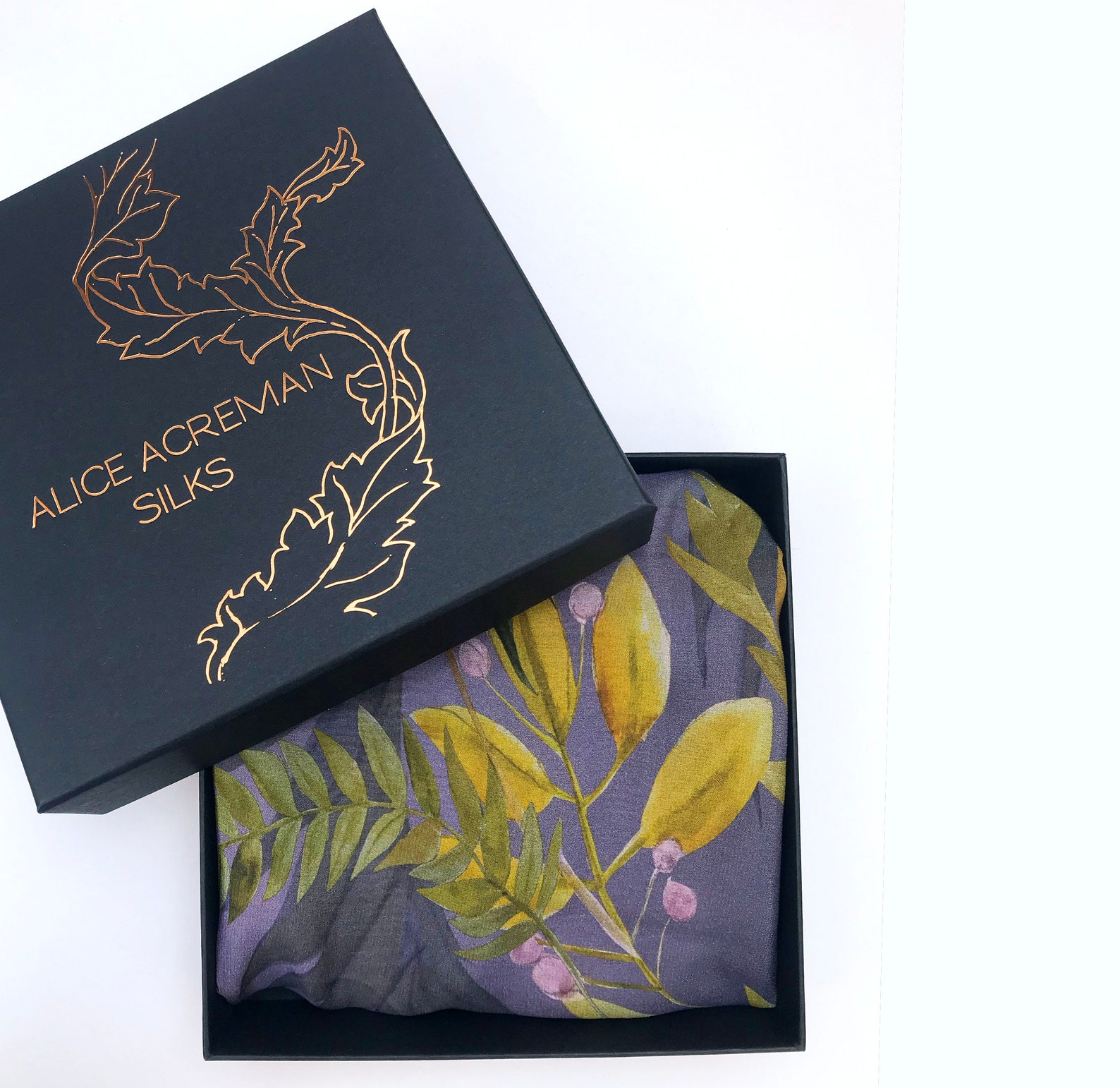 Lilac Silk Scarf with monkey illustration Capuchin | Etsy