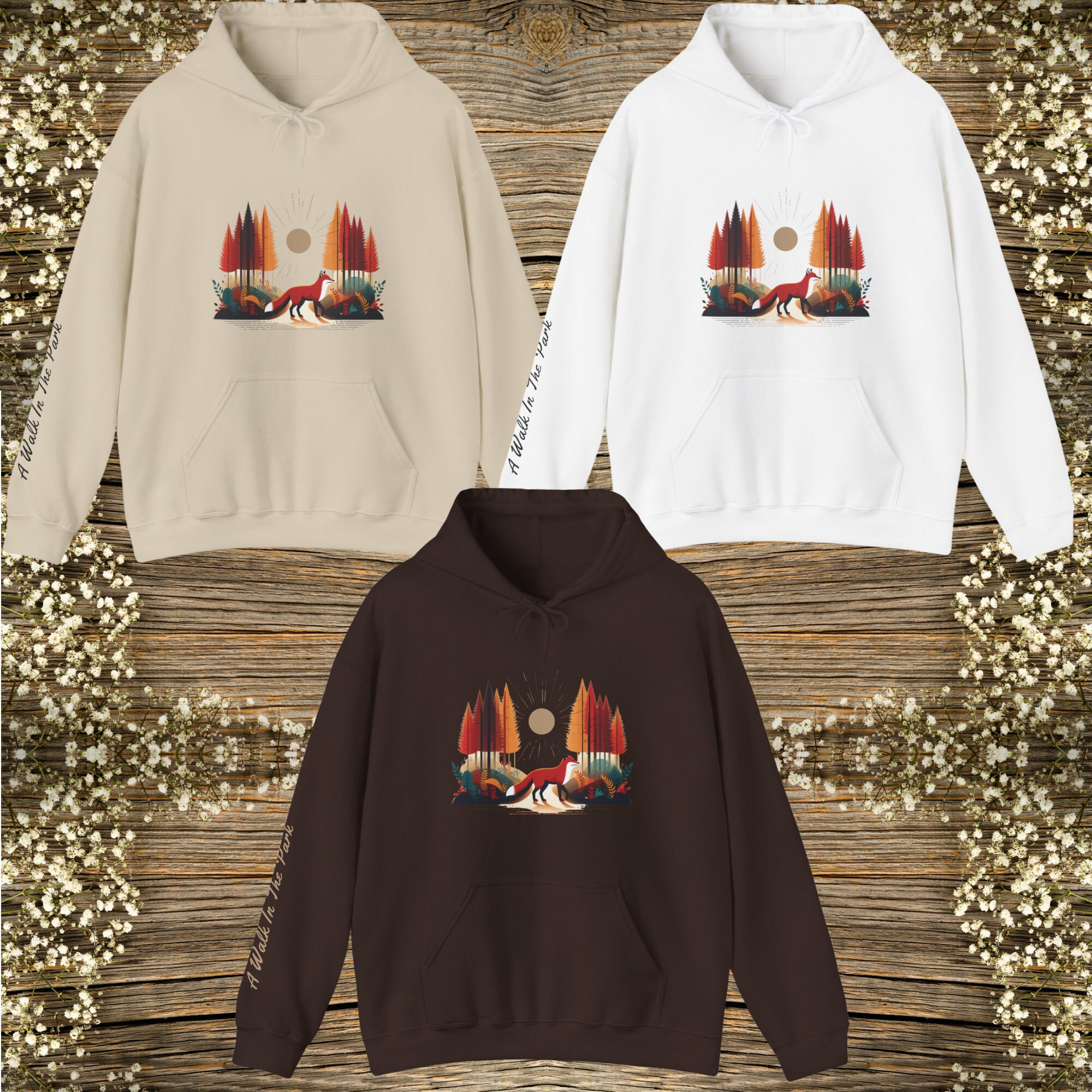 Fox Hoodie Women, Fox Print Hoodie, Cute Fox Hoodie, Cottagecore ...