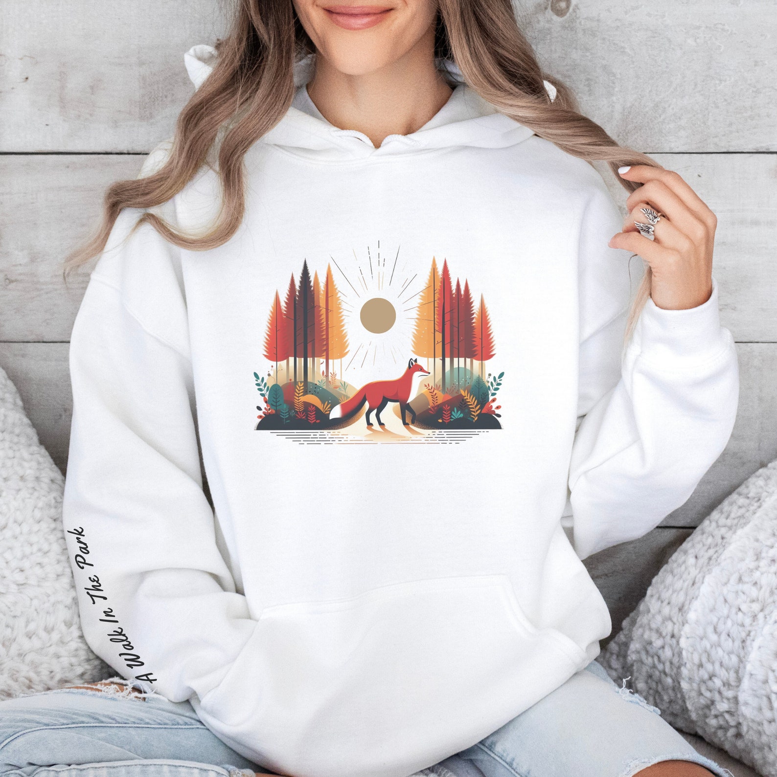 Fox Hoodie Women, Fox Print Hoodie, Cute Fox Hoodie, Cottagecore ...