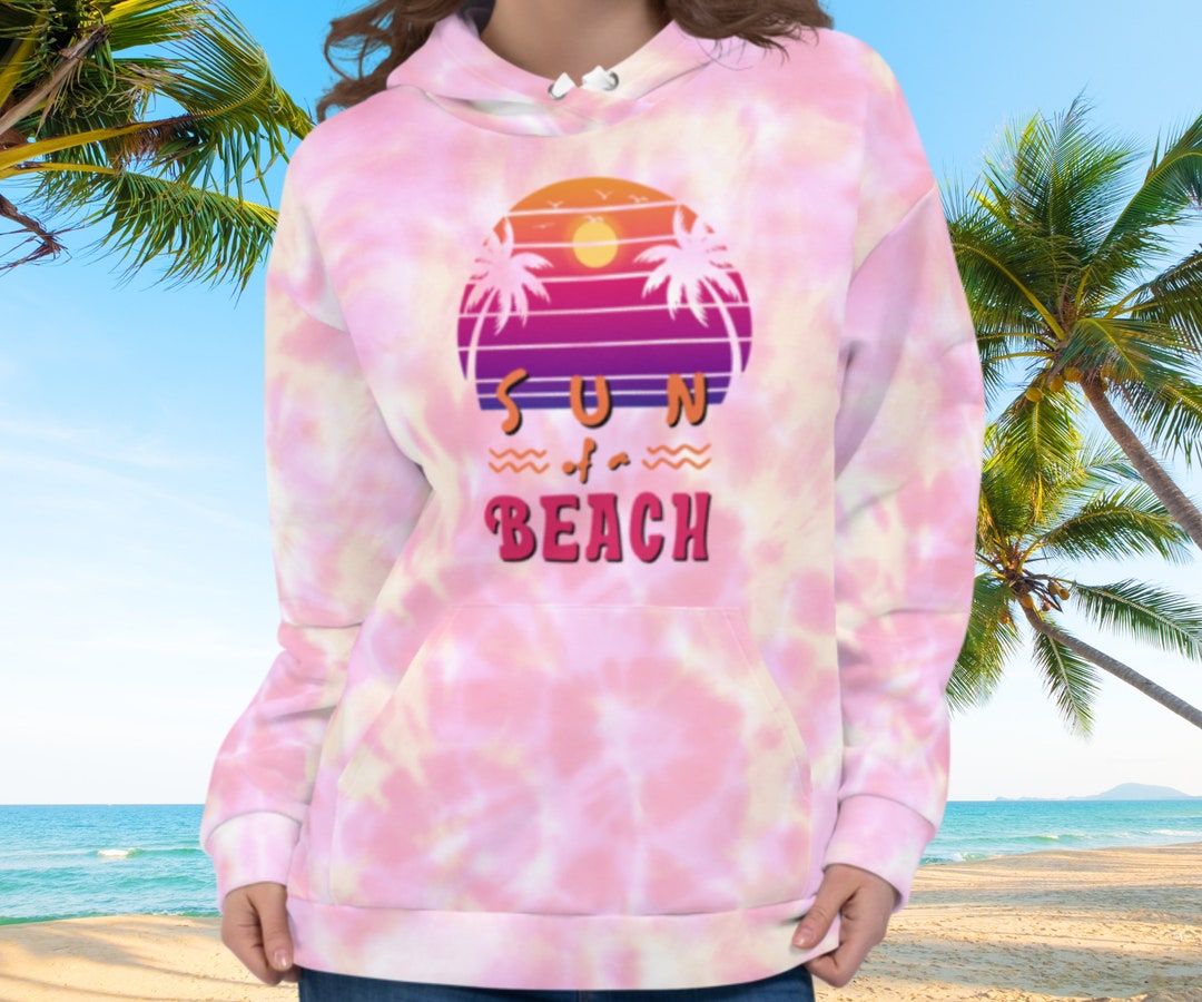 Tie Dye Sun Hoodie, Tye Dye, Tye Dye Beach, Beach, Gift for Beach Lover ...