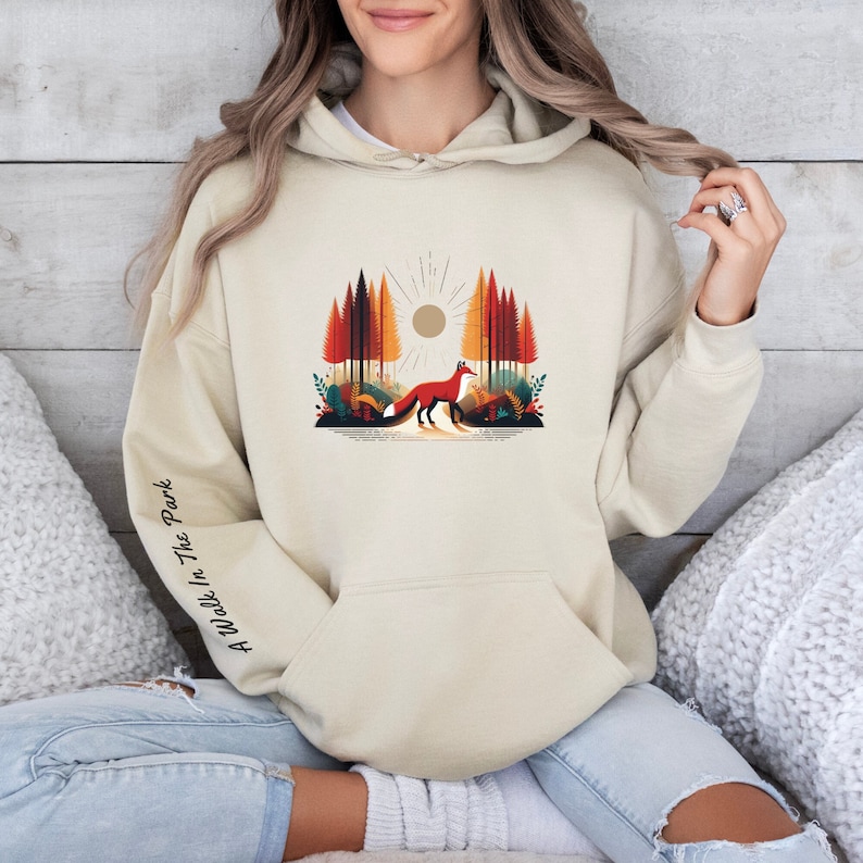 Fox Hoodie Women, Fox Print Hoodie, Cute Fox Hoodie, Cottagecore ...