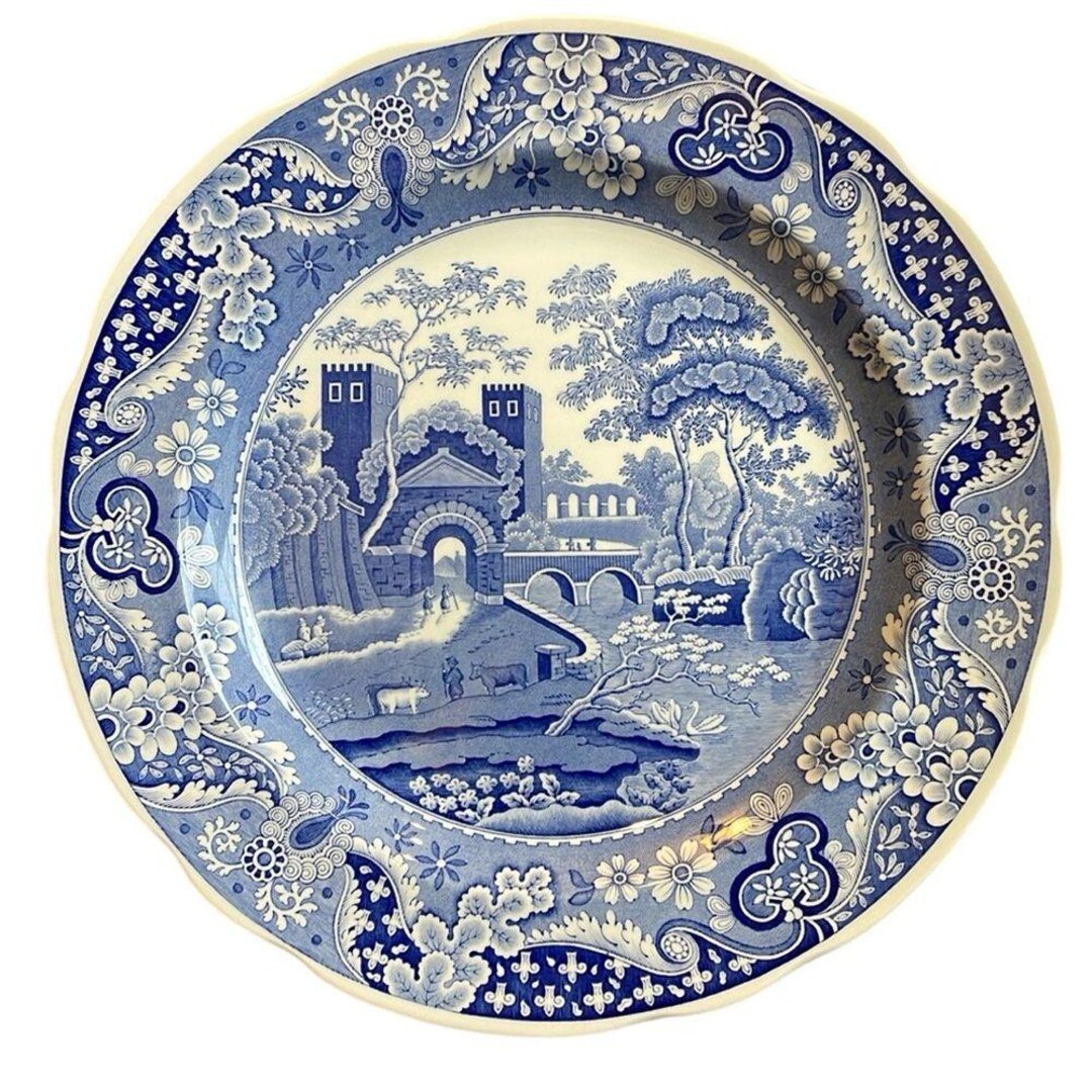 Spode Blue Room Traditions Series Castle Dinner Plate 10.5 Made in ...