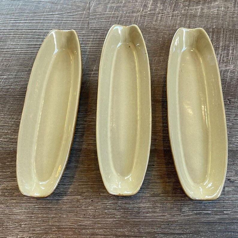 Vintage Corn on the Cob Holders Brown Ceramic Stoneware Made in Taiwan Set of 3 - Etsy