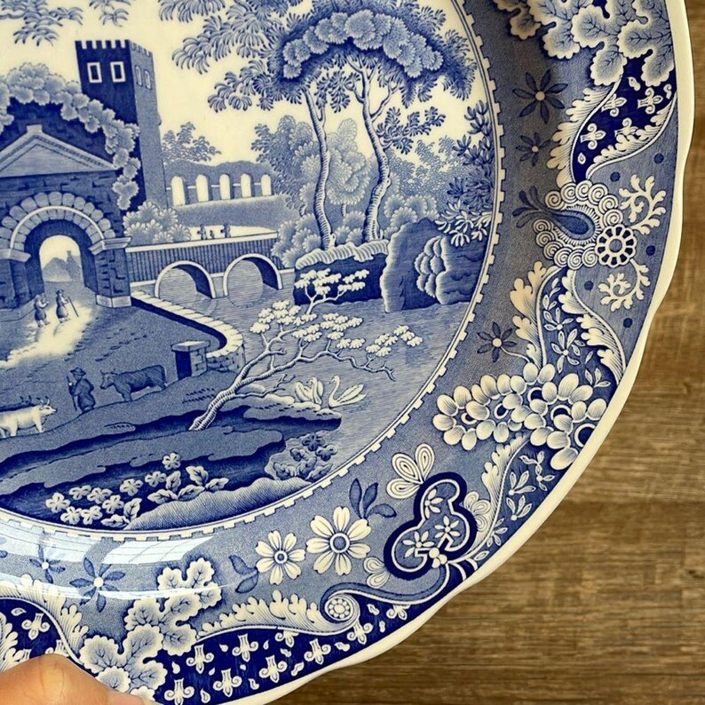 Spode Blue Room Traditions Series Castle Dinner Plate 10.5 Made in ...