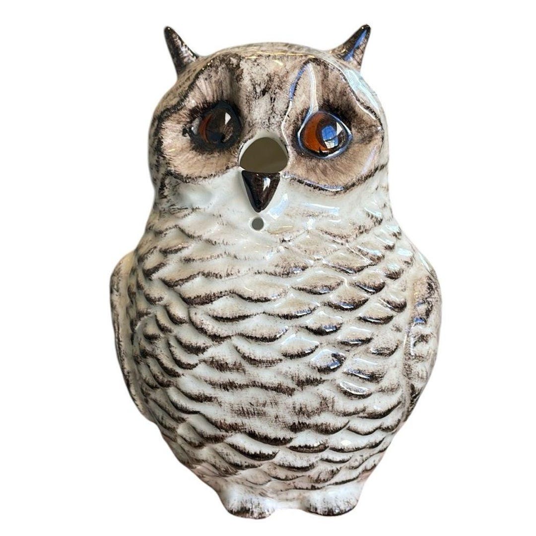 Vintage Babbacombe Pottery England Owl String & Scissors Holder 5.5H - Etsy