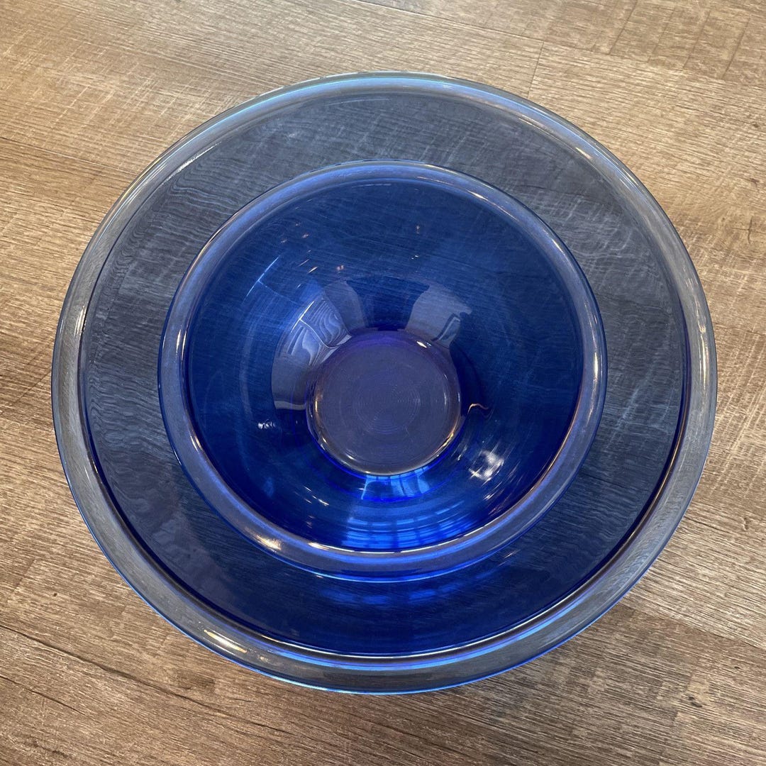 Pyrex Cobalt Blue 3264L & 3231.5L Glass Nesting Mixing Bowls - Etsy