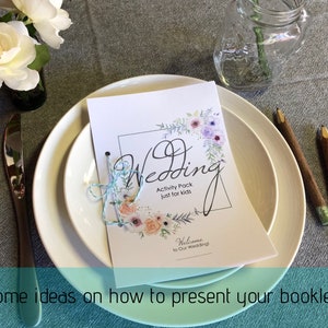 Kids Wedding Activity book printable reception busy fun favor | Etsy