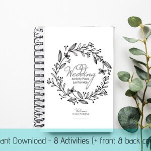 Kids Wedding Activity Book Printable Reception Busy Fun Favor - Etsy ...