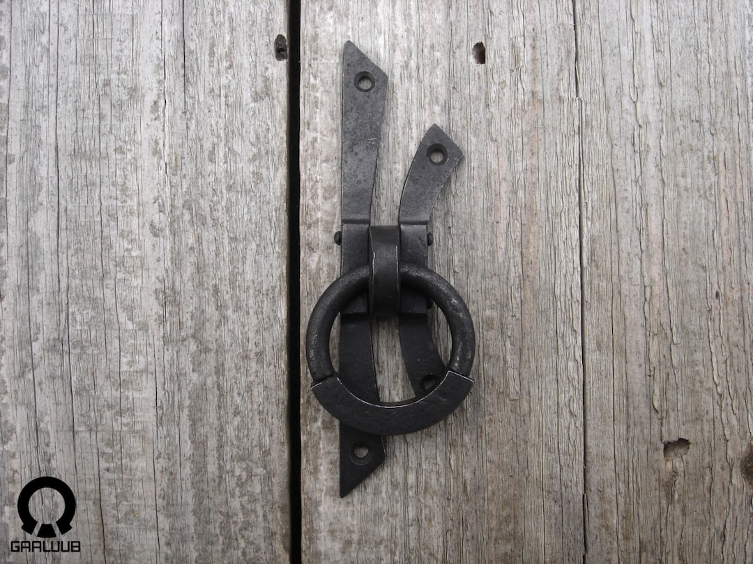 Hand Forged Iron Ring Pull / Barn Door Hardware / Barn Door - Etsy