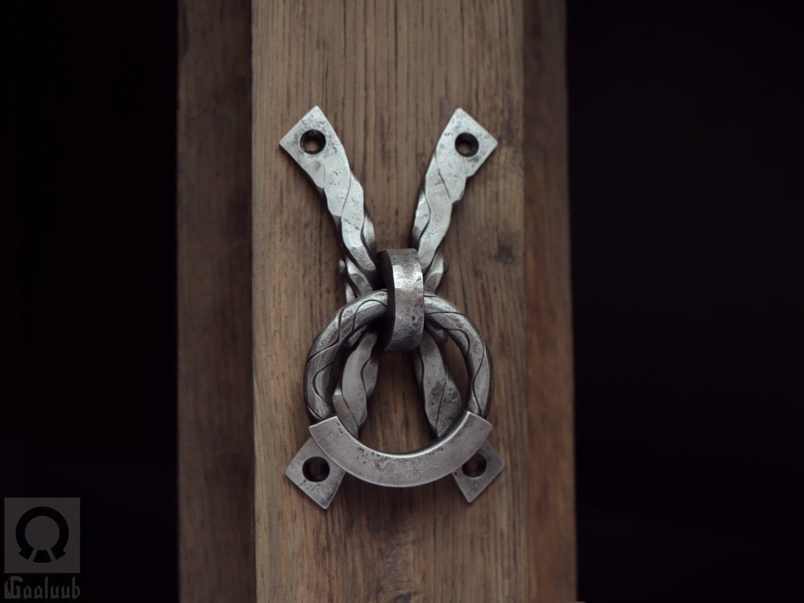 Hand Forged Ring Pull / Door Knocker / Cabinet Hardware / - Etsy