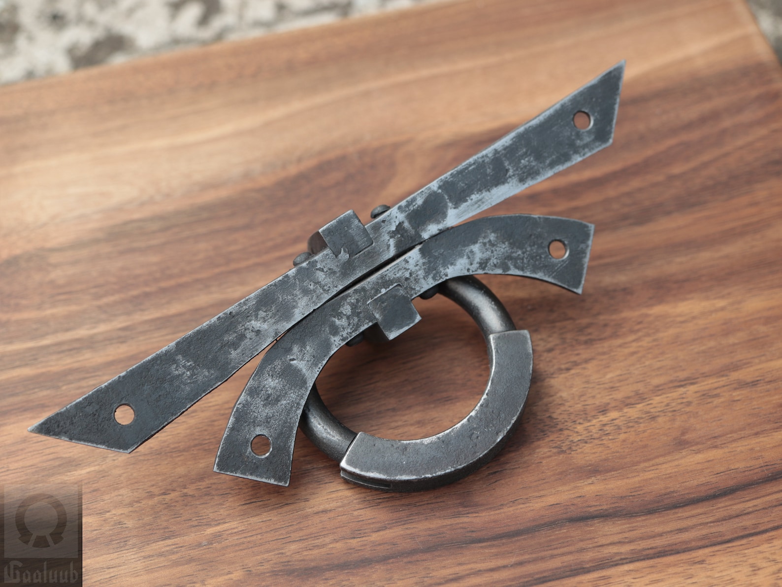 Wrought Iron Ring Pull Iron Drawer Pulls Distressed - Etsy