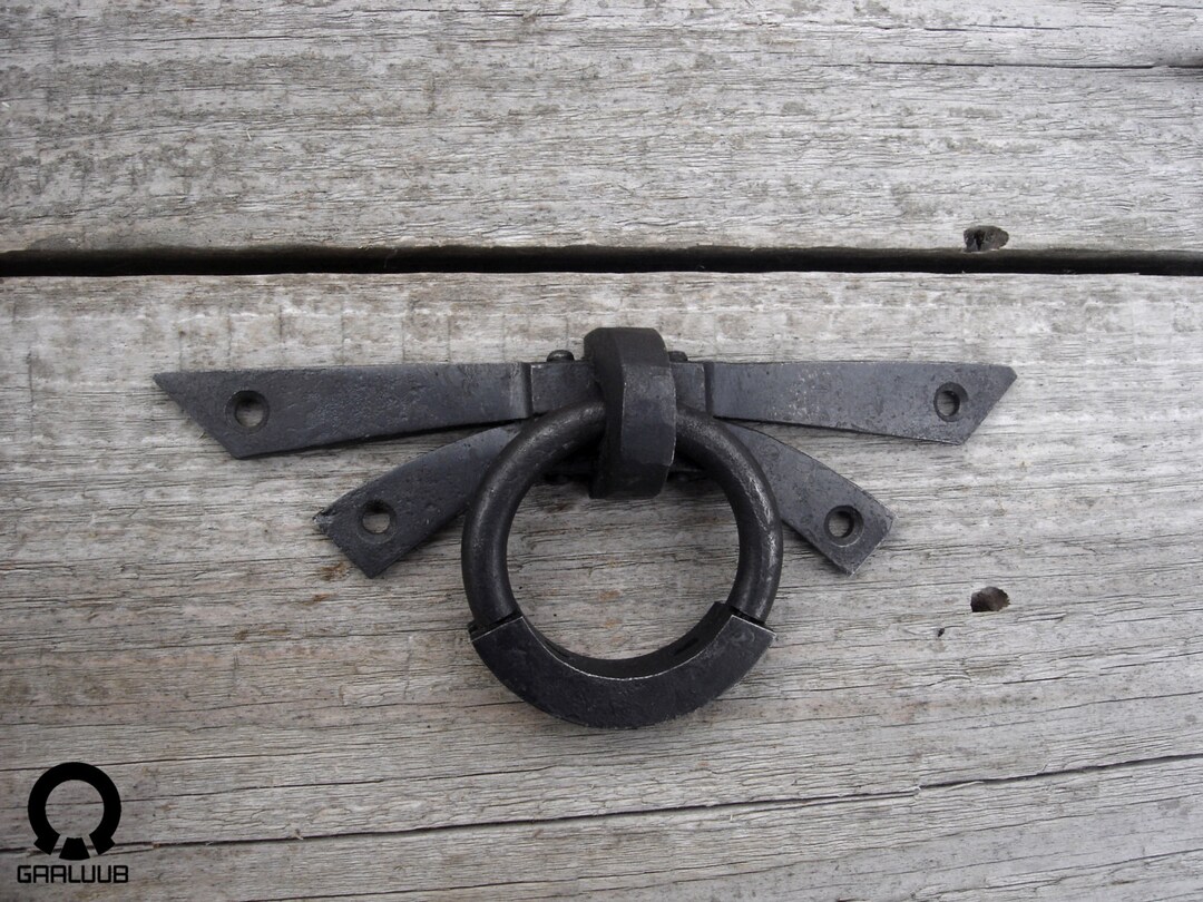 Hand Forged Cabinet Hardware, Metal Cabinet Handle, Iron Door Handle ...