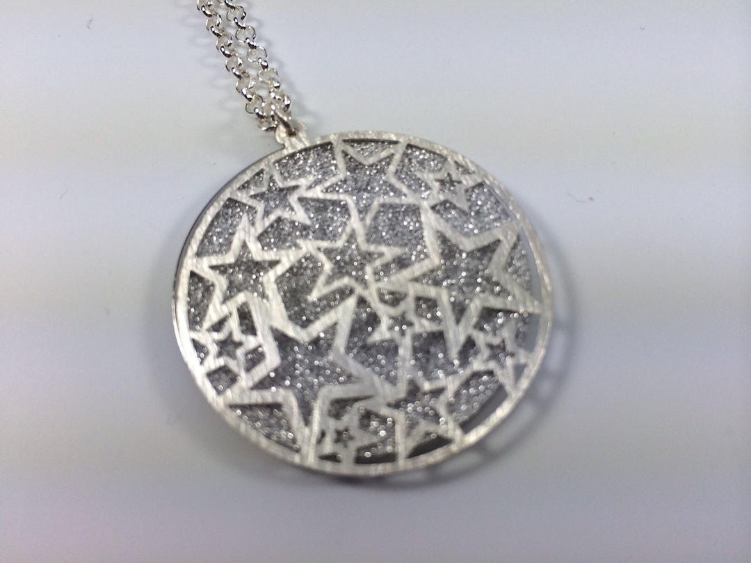 Silver Star Necklace // Starry Night // Sparkling Stars // Wish Upon A ...