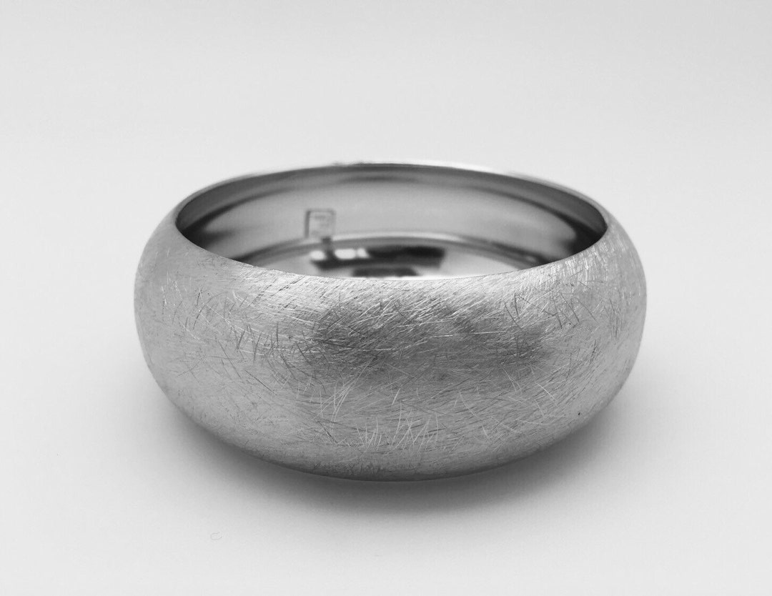 Wide Silver Bangle 7-8