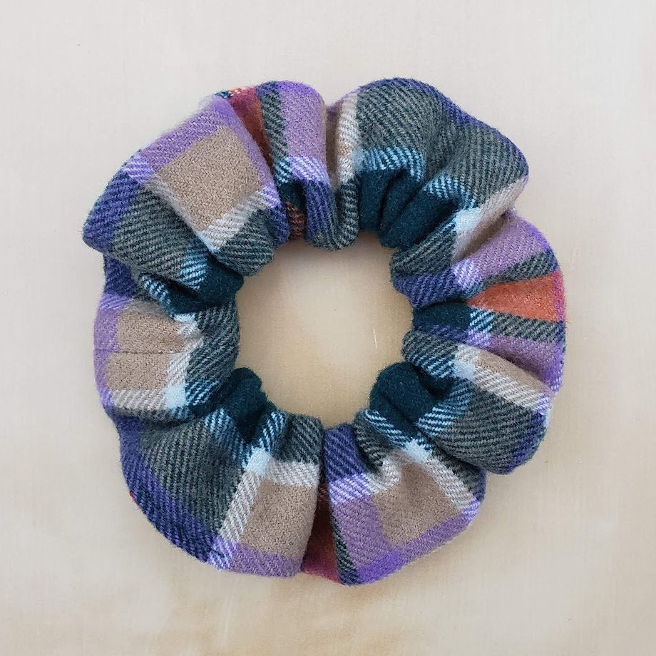 Plaid Hair Scrunchies / Plaid Scrunchies / Buffalo Plaid | Etsy