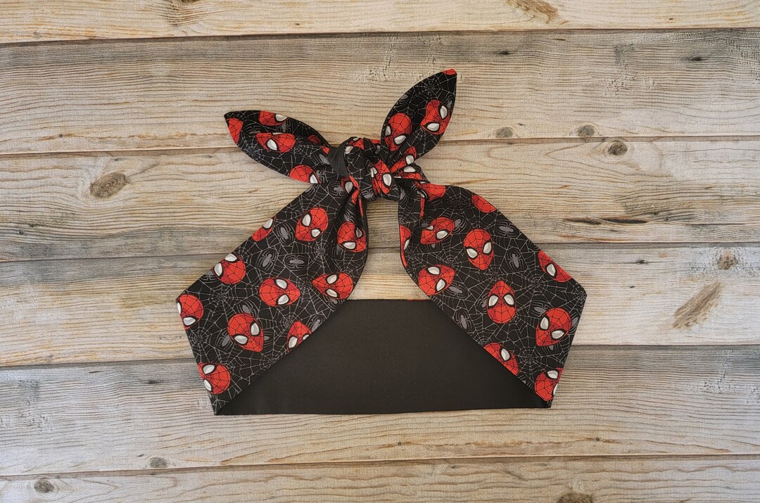 Superhero Bandana, Vintage Inspired Hair Tie, Retro Head Wrap ...
