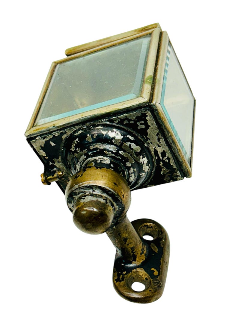 Antique Buggy Lamp: Victorian Carriage Lantern With Beveled Glass - Etsy