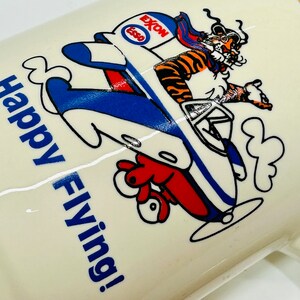 Vintage Esso Exxon Aviation Mug RARE Esso Tiger Advertising Happy ...