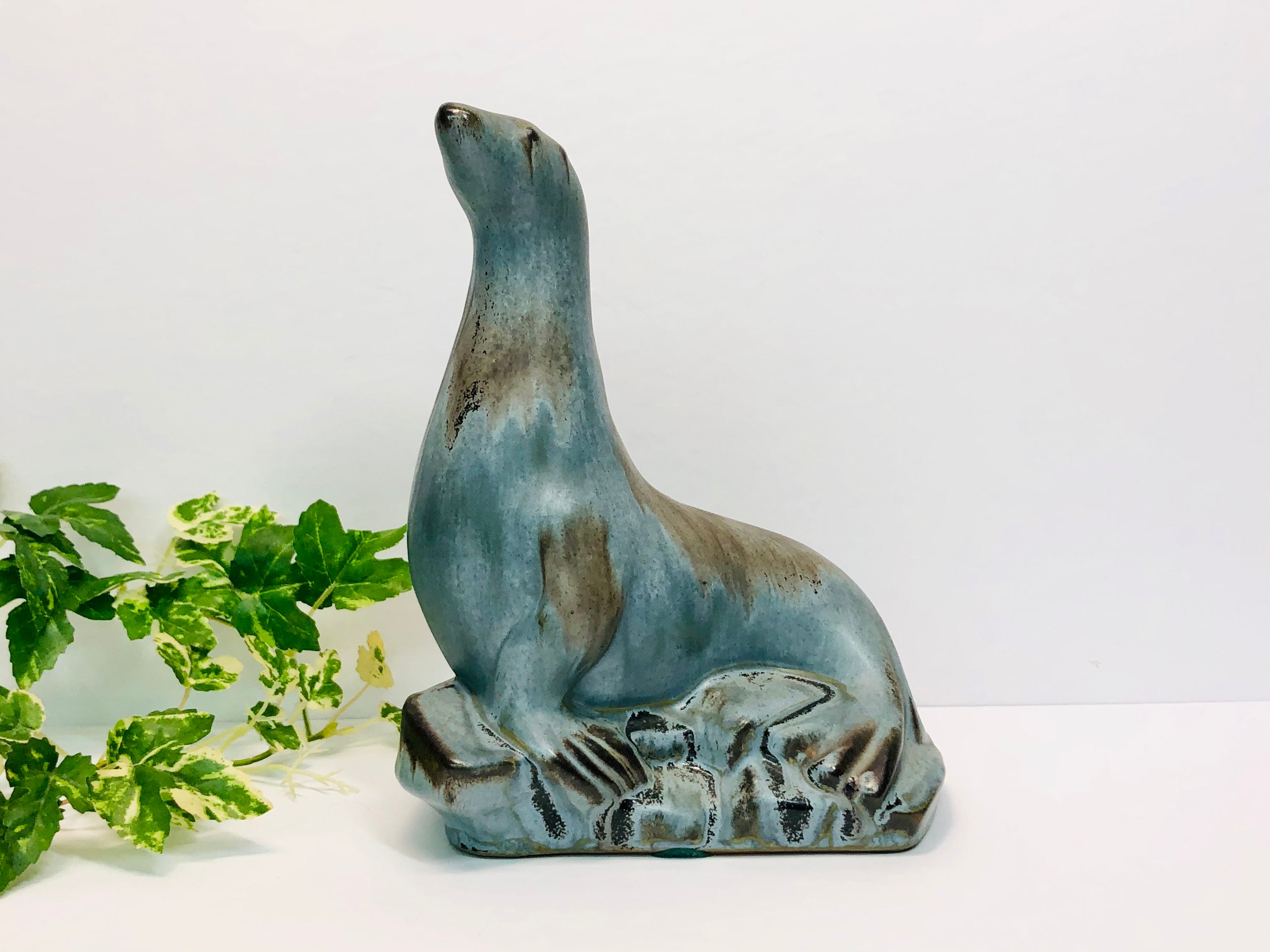 Art & Collectibles Vintage pottery seal figurine Figurines etna.com.pe