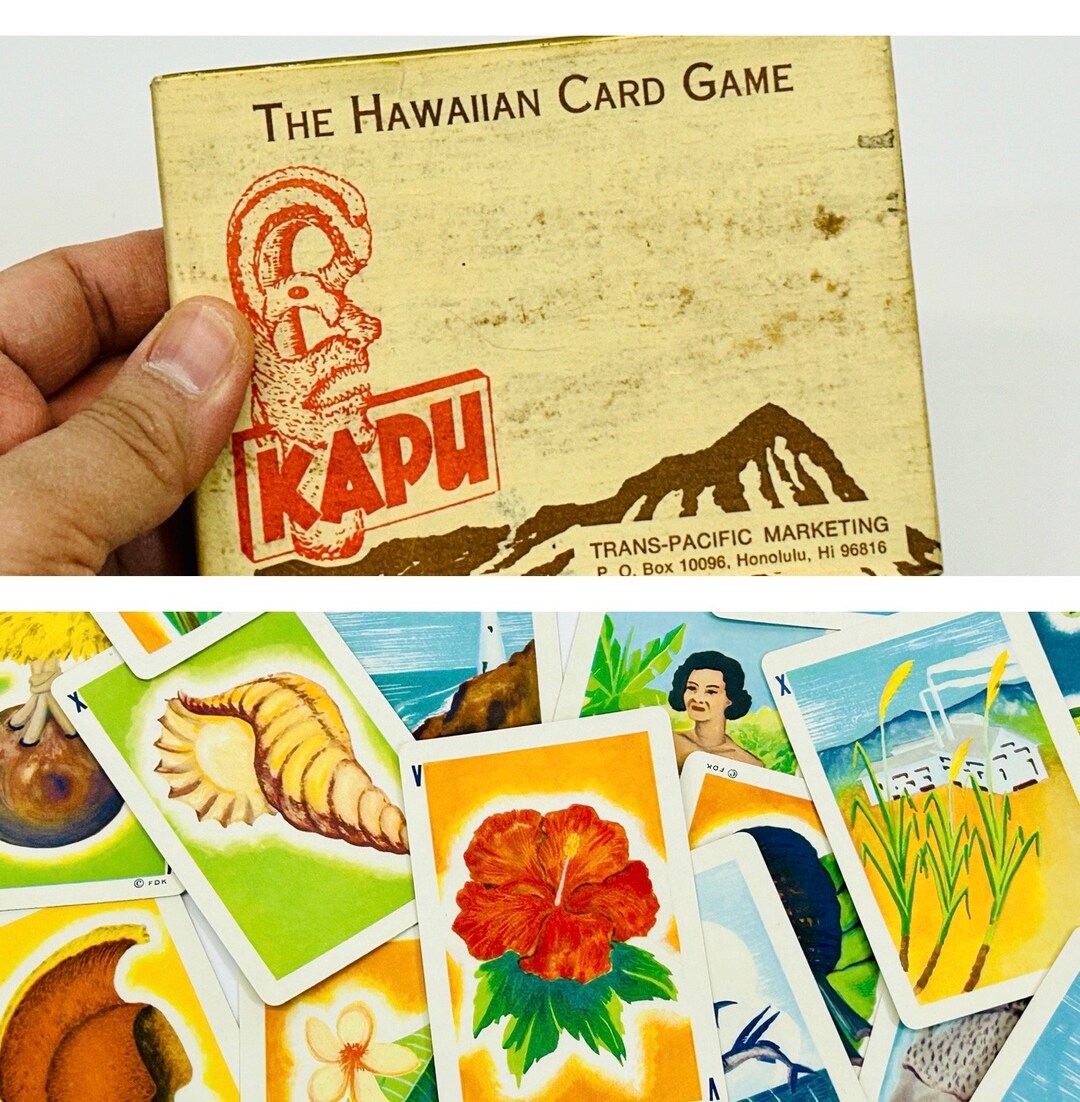 Vintage Kapu Card Game 1958 Tiki Hawaiian Mid Century Tiki Polynesian ...
