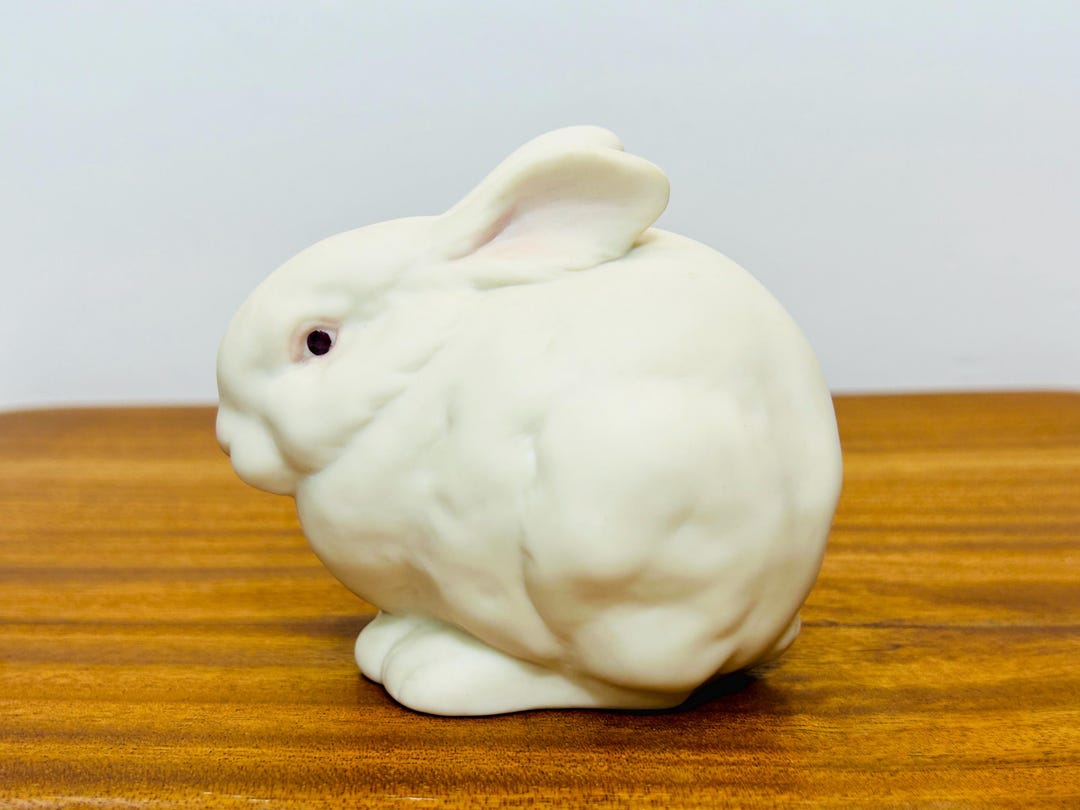 Vintage Cybis Porcelain Bunny Mr. Snowball Rabbit Figurine Made in USA ...