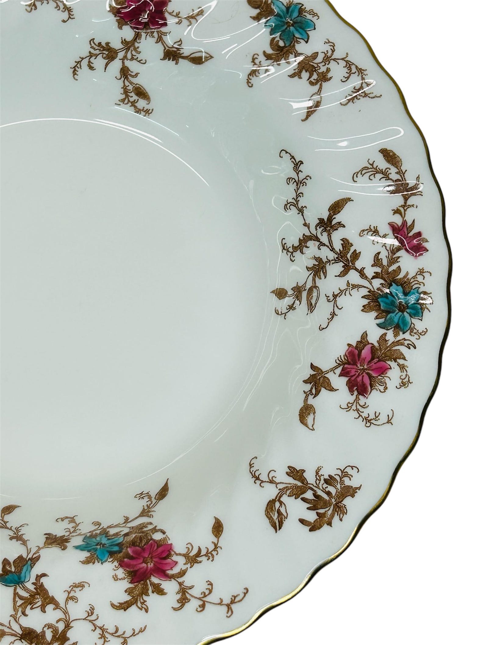 Set of 4 Vintage Minton Ancestral Rimmed Soup Bowls S-376 Wreath ...