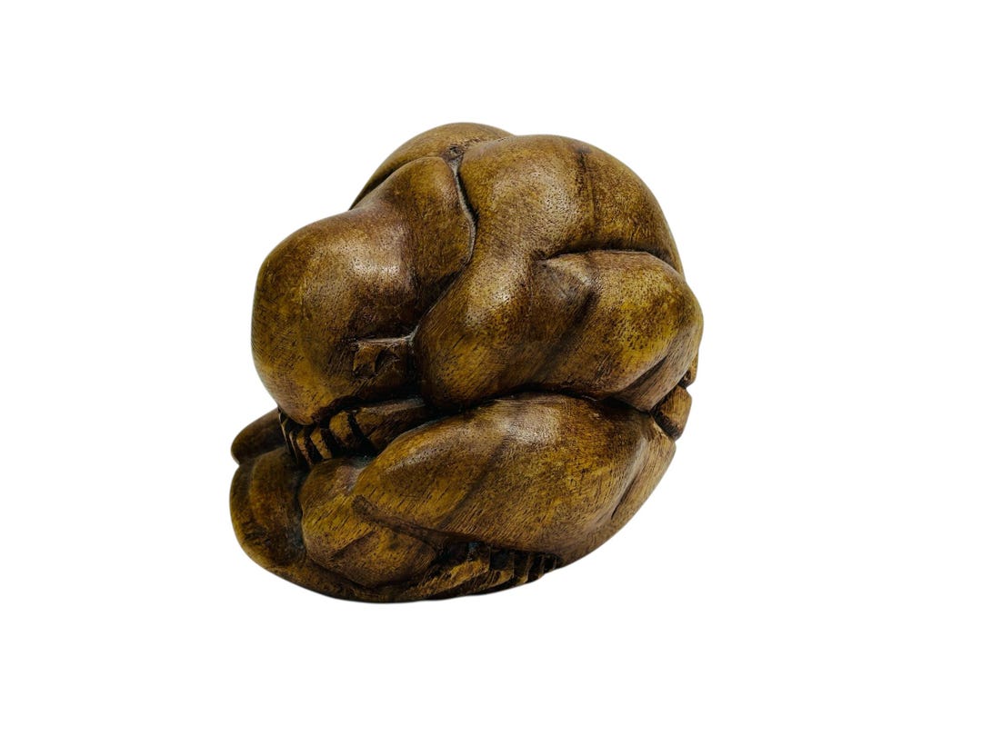 Vintage Weeping Buddha Sculpture Yoga Meditation Decor Yogi Hippie Boho ...