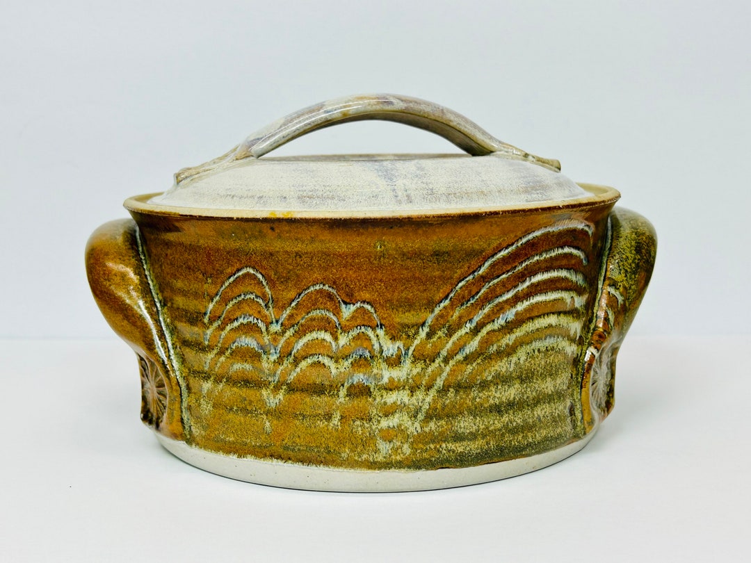 Vintage Robin Hopper Pottery Lidded Casserole Canada - Etsy