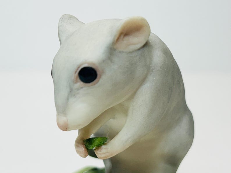 Vintage Cybis Deer Mouse in Clover Musha Porcelain Mouse Figurine 1970 ...