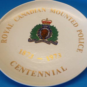 Vintage RCMP Centennial Commemorative 1973 Wall Plate Royal Canadian ...