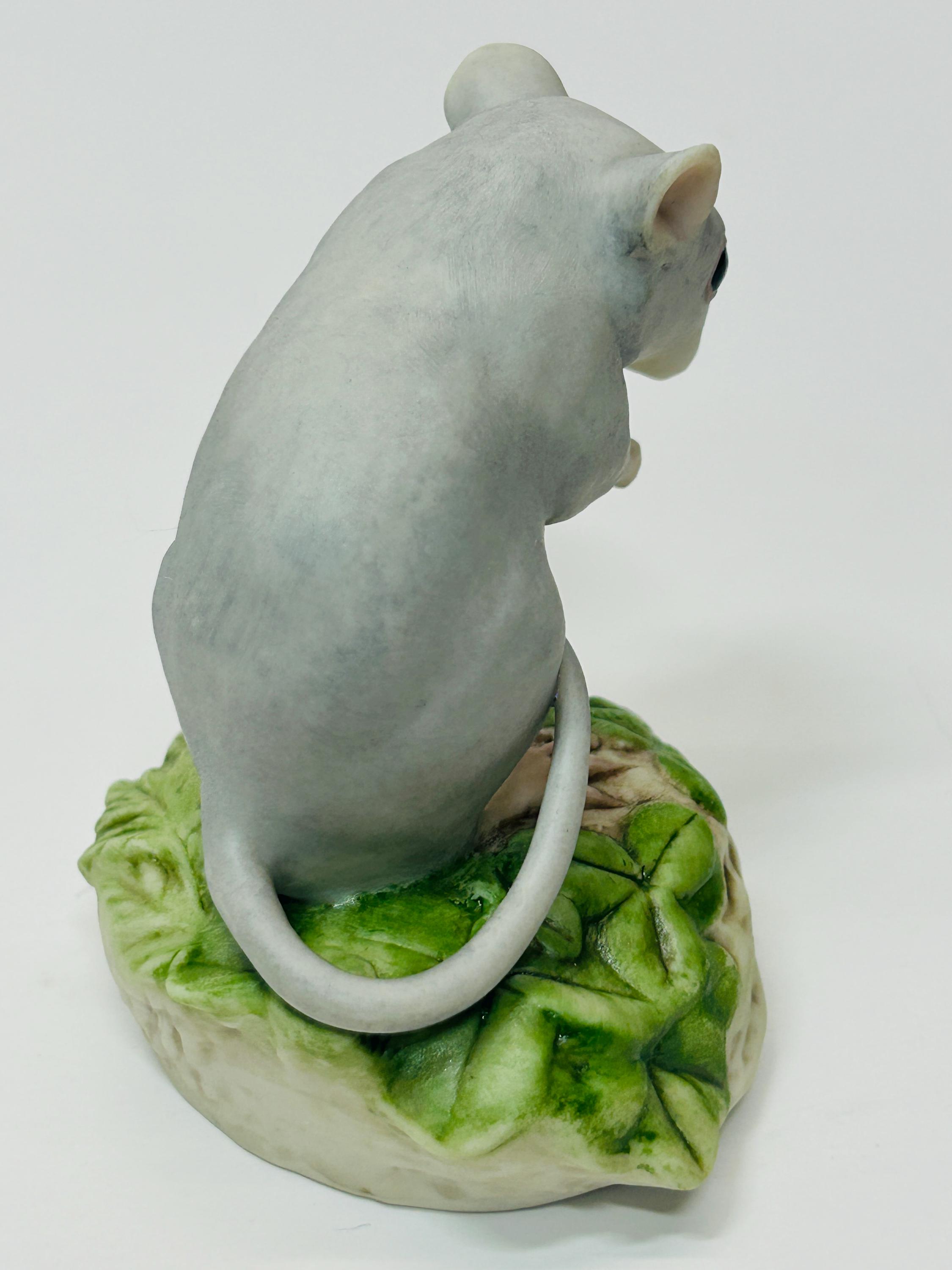 Vintage Cybis Deer Mouse in Clover Musha Porcelain Mouse Figurine 1970 ...