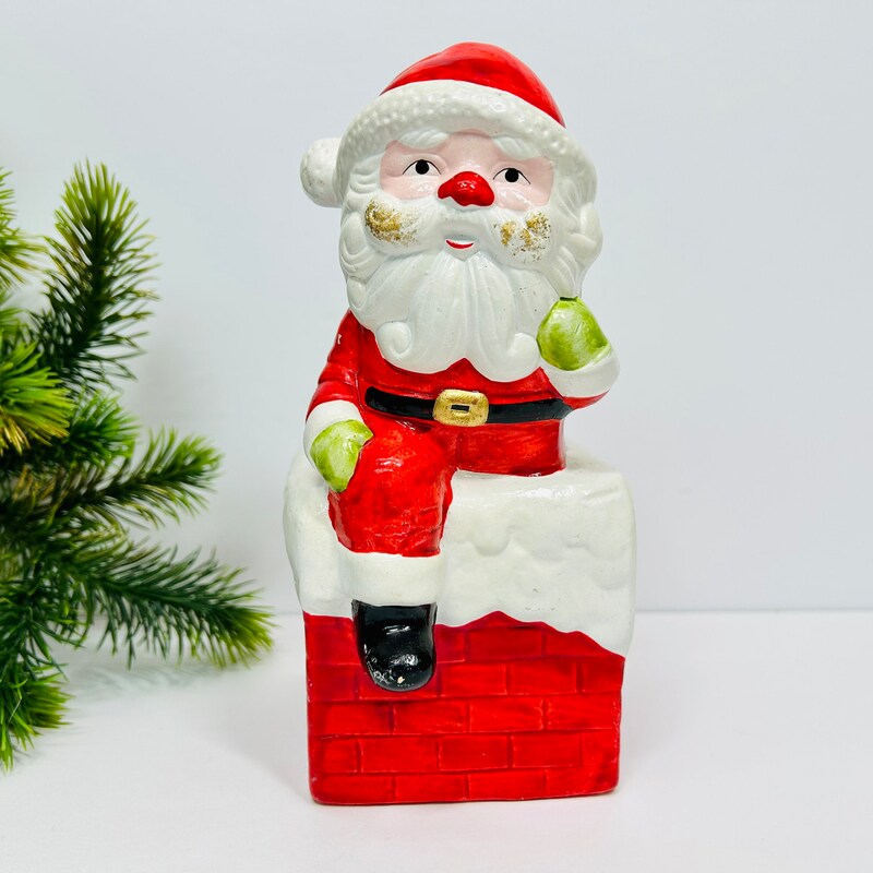 Ceramic Santa - Etsy