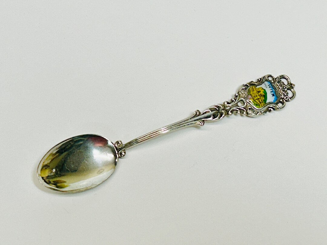 Vintage 800 Silver Spoon Wien Vienna State Opera House Collector Spoon ...