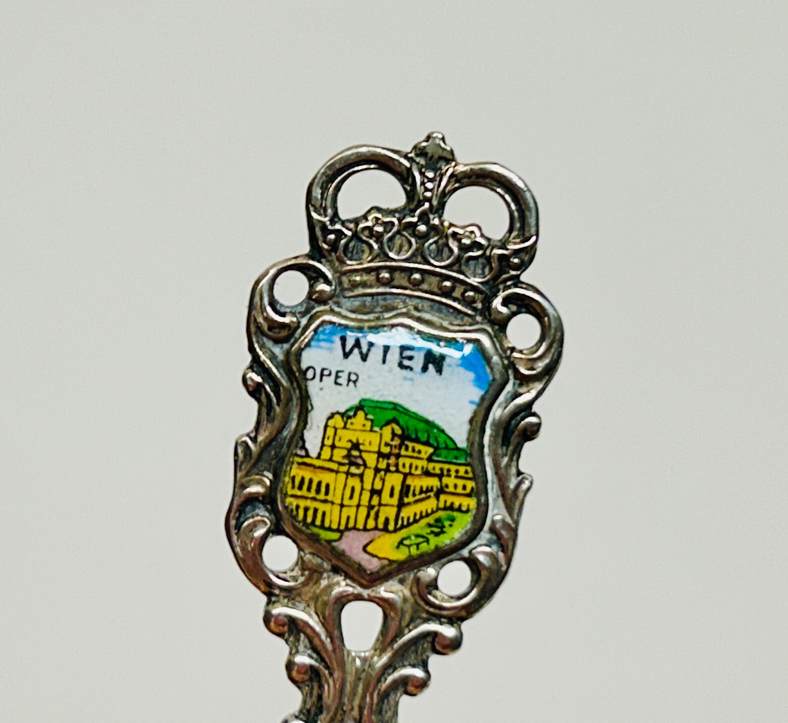Vintage 800 Silver Spoon Wien Vienna State Opera House Collector Spoon ...