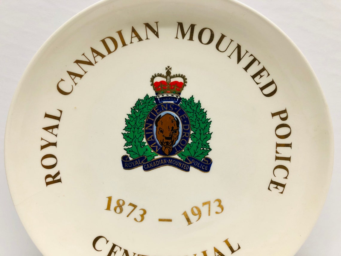 Vintage RCMP Centennial Commemorative 1973 Wall Plate Royal - Etsy