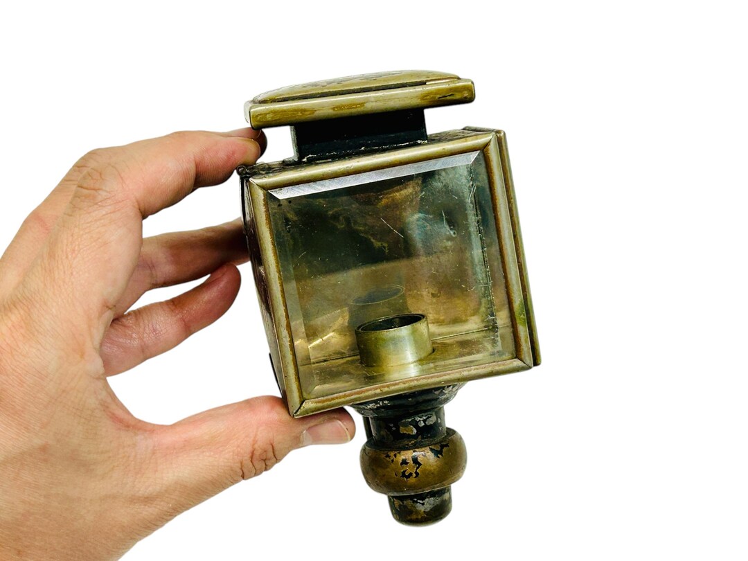 Antique Buggy Lamp: Victorian Carriage Lantern With Beveled Glass - Etsy
