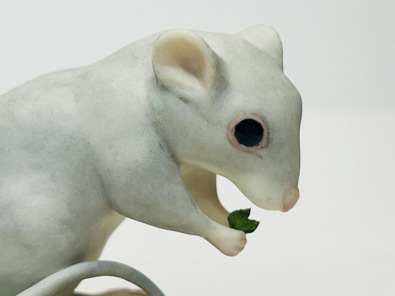 Vintage Cybis Deer Mouse in Clover Musha Porcelain Mouse Figurine 1970 ...