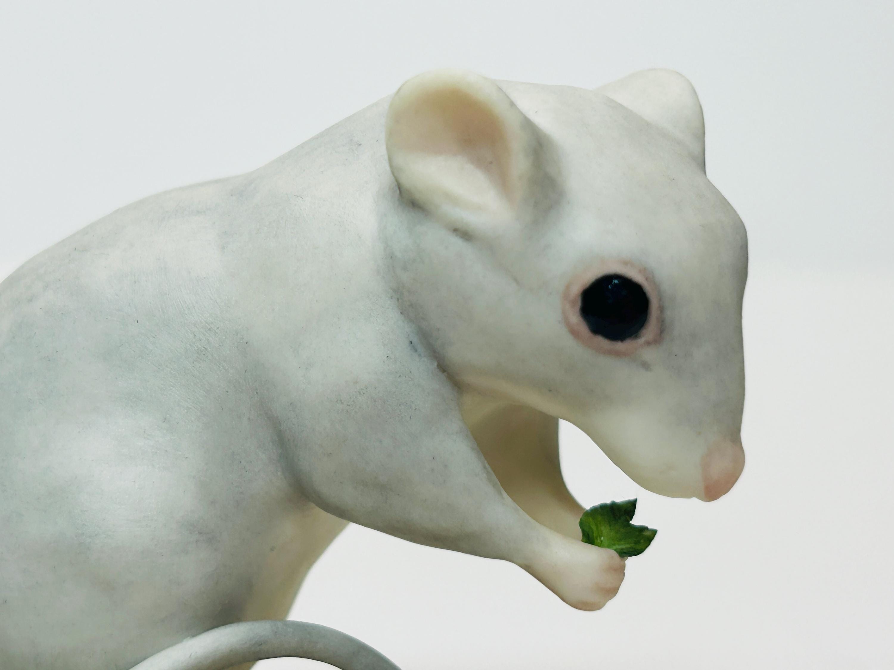 Vintage Cybis Deer Mouse in Clover Musha Porcelain Mouse Figurine 1970 ...