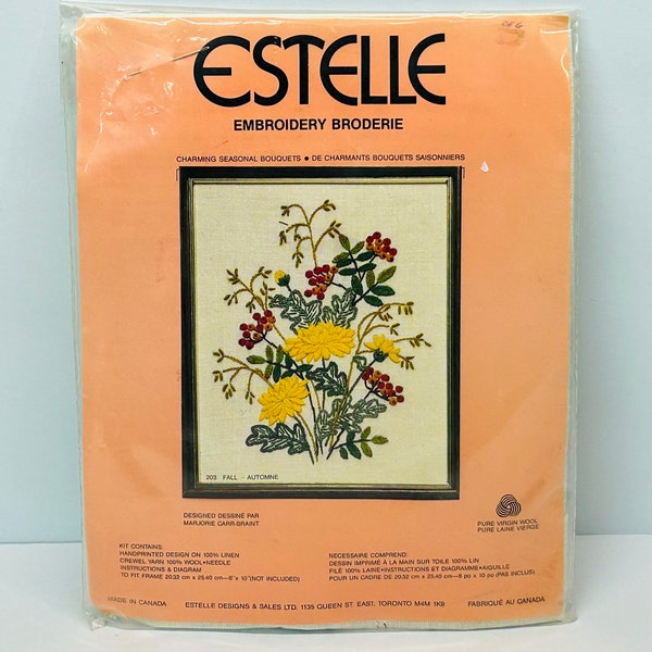 Floral Crewel - Etsy