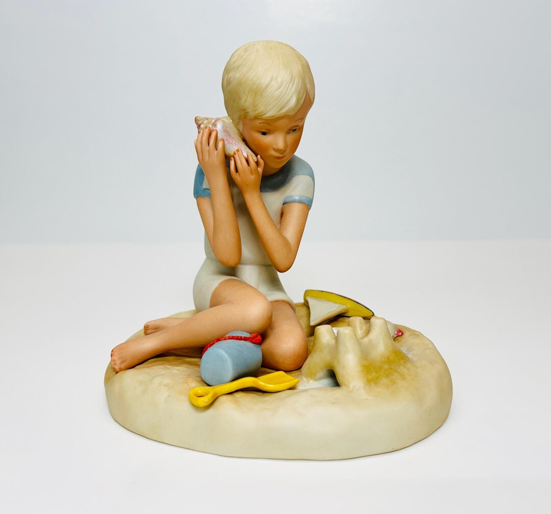 Vintage Cybis Christopher the Sea Listener Porcelain Figurine Signed ...